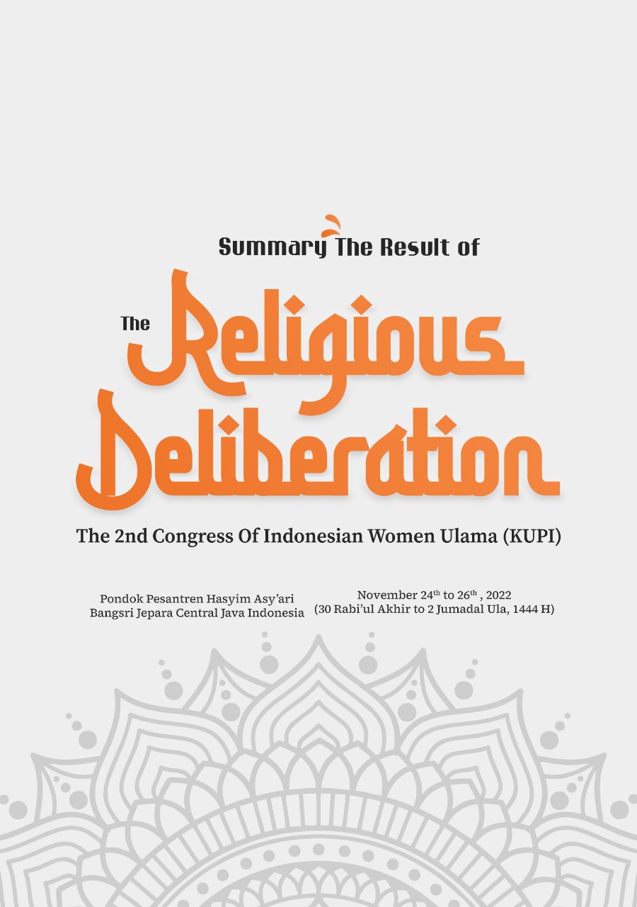 Summary The Result Of The Religious Deliberation The 2nd Congress Of ...